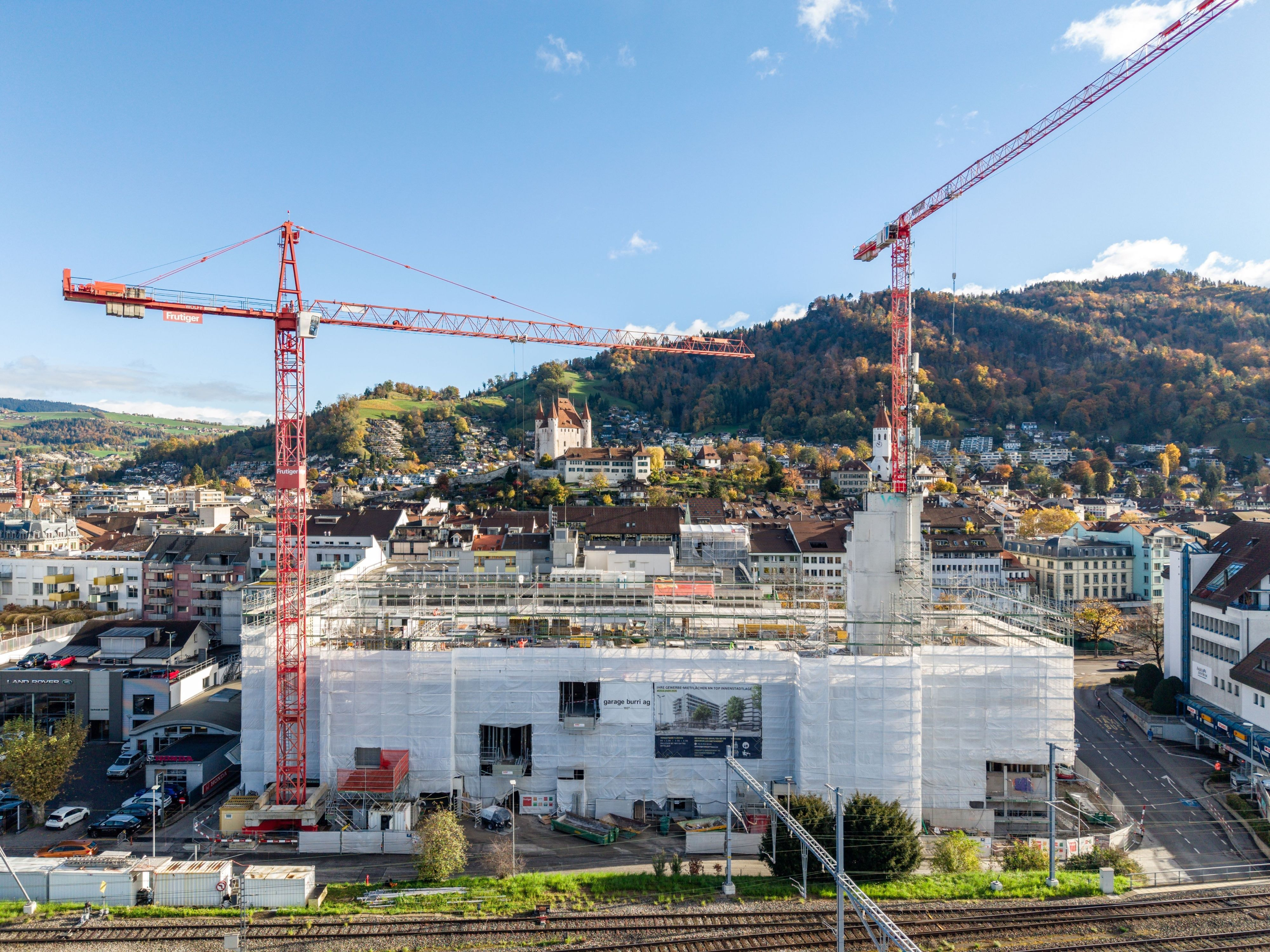 Baufortschritt an der Gewerbestrasse 15 in Thun - November 2025