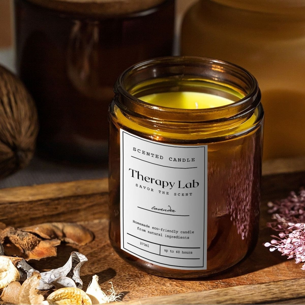 Basic Scented Candle Lavender