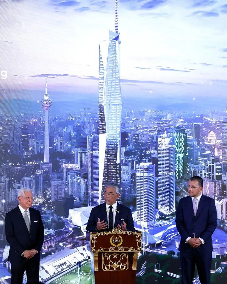 The King of Malaysia celebrates the success of Menara Merdeka 118